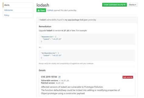 Github Security Alerts On Vulnerabilities Thecodebuzz