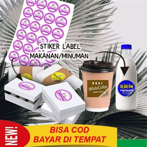 Jual CETAK STIKER KEMASAN LABEL KEMASAN BENTUK KOTAK BULAT PERSEGI PANJANG MURAH FREE