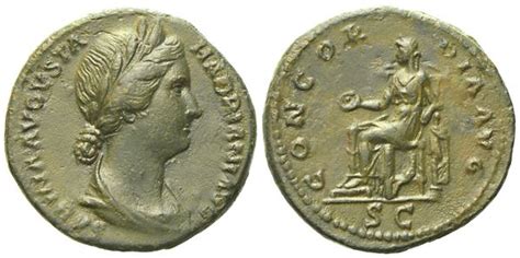 Sabina As Struck Under Hadrian Rome C Ad 132 Æ G 10 17 Mm 26 6