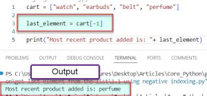 How To Get The Last Element Of A List In Python