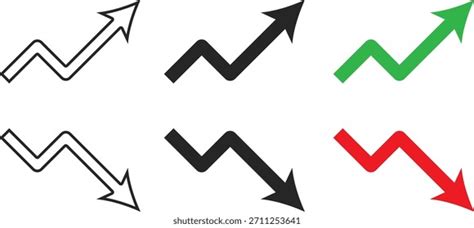 1 Thousand Upward Downward Trending Graphs Royalty Free Images Stock