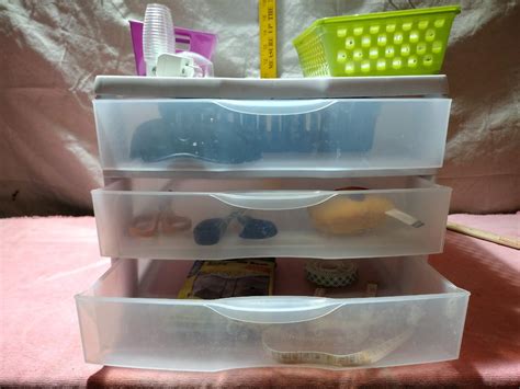 3 Drawer Organizer Filled With Misc Items