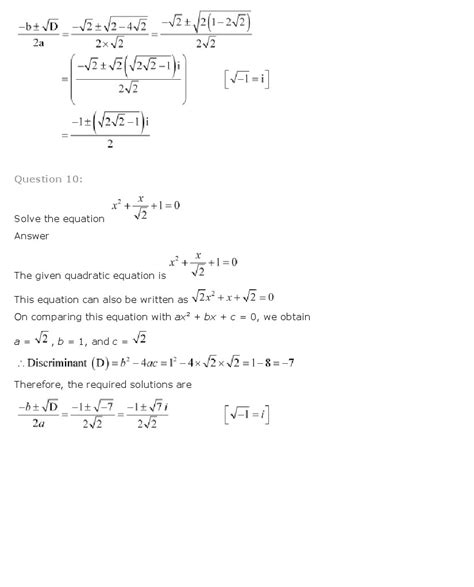 maths ch 5 complex numbers and quadratic equations class 11 ncert solutions