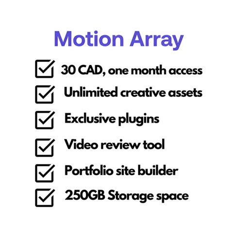 Motion Array Month Subscriptionaccess Etsy