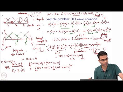 Free Video 1d Finite Element Method Matrix Assembly For 1d Wave Equation From Nptel Noc Iitm