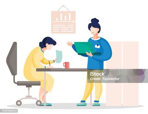 사무실에서 바쁜 사람들의 플랫 벡터 일러스트레이션 작업 중에 의사 소통하는 동료 경영자에 대한 스톡 벡터 아트 및 기타 이미지 경영자 계획 남자 사업가 Istock