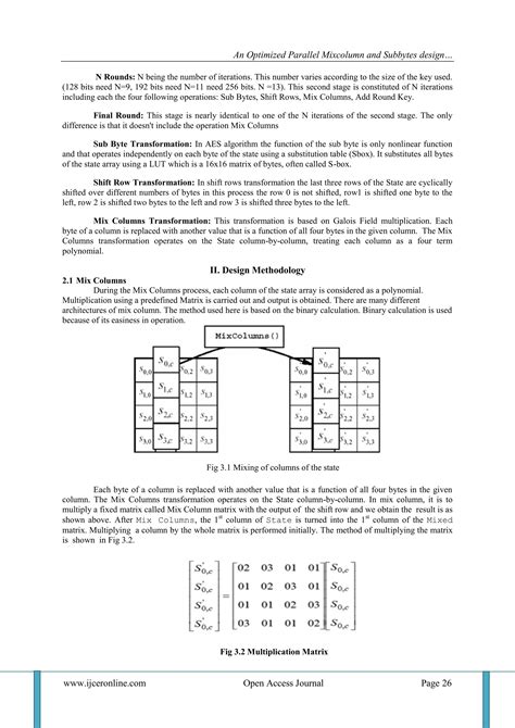 An Optimized Parallel Mixcolumn And Subbytes Design In Lightweight Advanced Encryption Standard