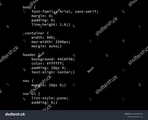 Css Style Sheet Used Layout Html Stock Vector Royalty Free 2507581041