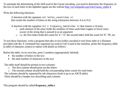 Solved To Automate The Determining Of The Shift Used In The Chegg Com