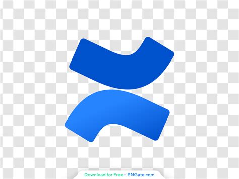 Confluence Icon Modern Abstract Design Blue Free Png Pngate