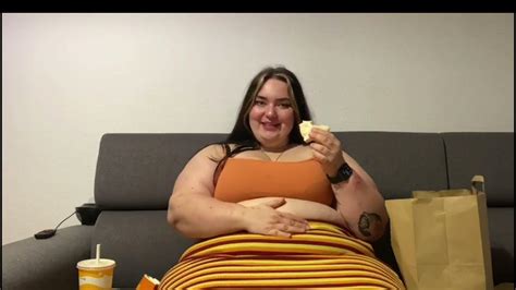 Bbw Mcdonalds Stuffing Fat Plump Ssbbw Belly Stuffing Youtube