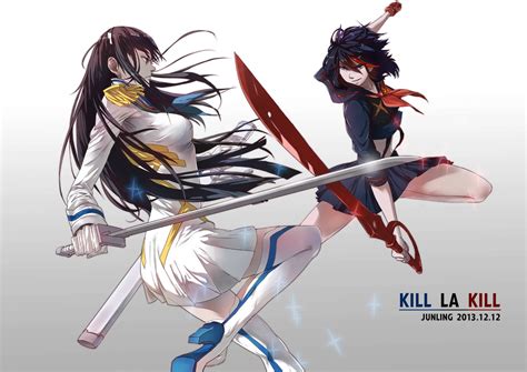 White Skin Kill La Kill Senketsu Anime Girls Dark Hair Anime