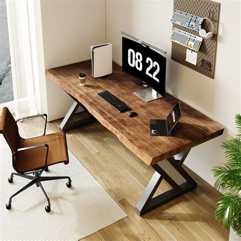 Rustic Log Office Furniture Desks Rustic Wide Plank Wood Flooring