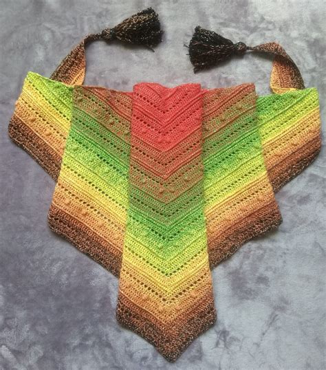 Шаль Крючком Из Секционной Пряжи Лучшая Фото Подборка