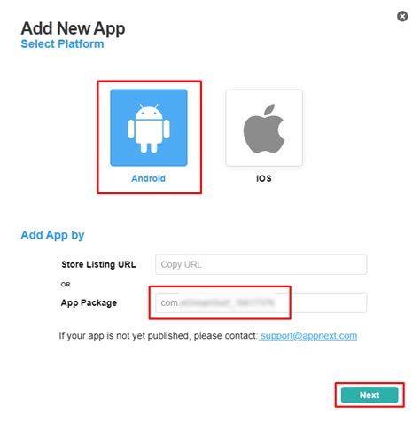 Setting Up Appnext Ads For Your App Appsgeyser Support Faq