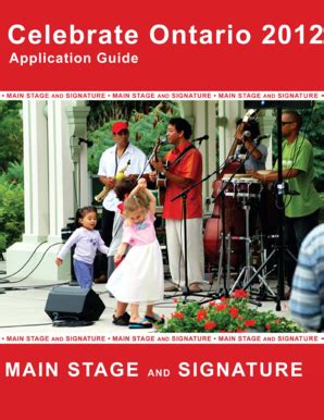 Fillable Online Forms Ssb Gov On Celebrate Ontario BApplicationb Guide Ontario Central