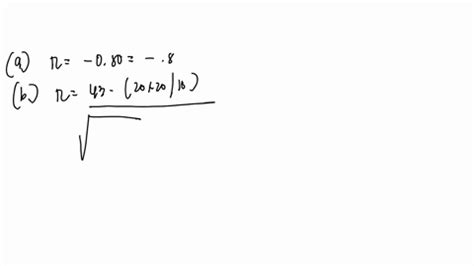 SOLVED Find The Coefficient Of Correlation For The Previous Numerade