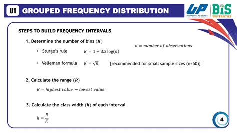 Probability And Statistics Grouped Frequency Distribution Pptx
