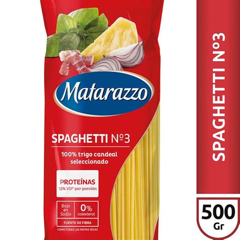 Fideos Spaghetti N°3 500 Grs Matarazzo Jumbo
