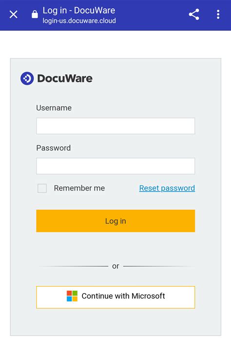 How To Setup Docuware Mobile Elite Document Solutions Ltd Support