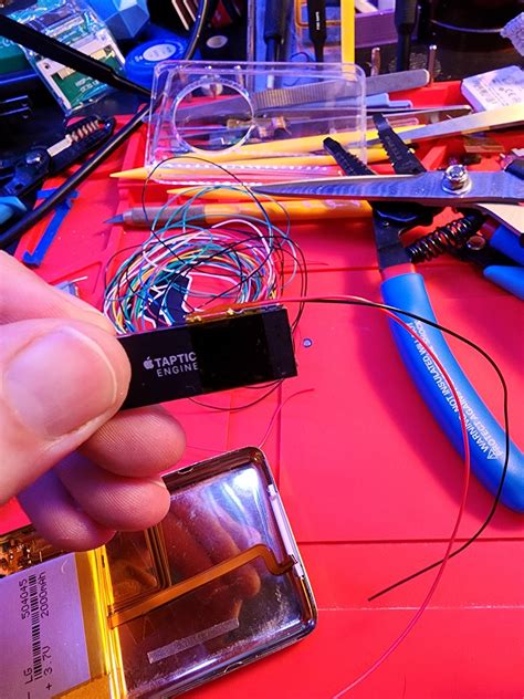 Iphone Taptic Engine Install Finished In My Gen 5 5 Purple Pod R Ipod