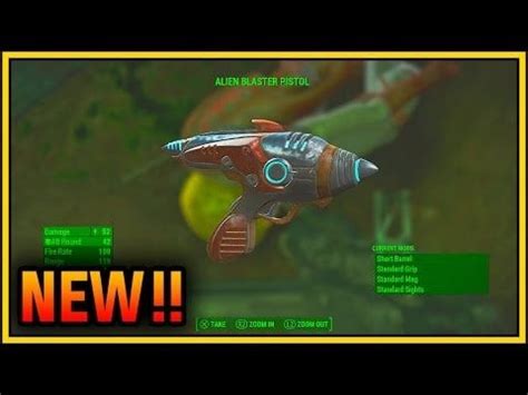Fallout 4 Alien Blaster Pistol Rare Weapon Guide Fo4 Rfo4