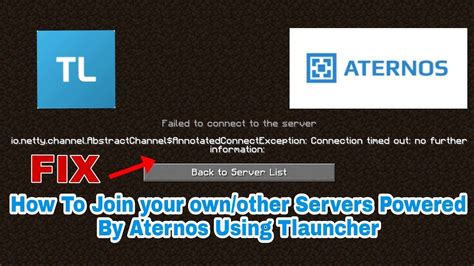 Tlauncher How To Join Your Own Other Servers Powered By Aternos Youtube