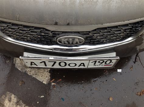 Подиум под номер — KIA Cerato (2G), 1,6 л, 2011 года | стайлинг | DRIVE2