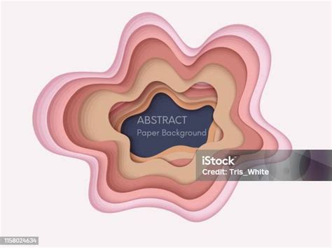 페이퍼컷 모양이 있는 추상3d 배경입니다 종이 디자인 벡터 창조적 인 트렌디 한 일러스트 레이션 0명에 대한 스톡 벡터 아트 및 기타 이미지 Istock
