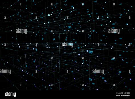 Data Technology Abstract Futuristic 3d Illustration Big Data