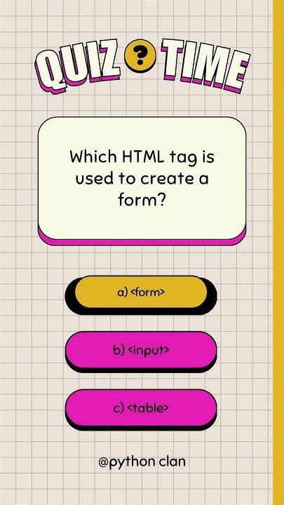 Html Quiz Easy 6 Codenewbie Learnwebcode Quiz Htmlpractice Html Comics Htmlquiz Quiztime