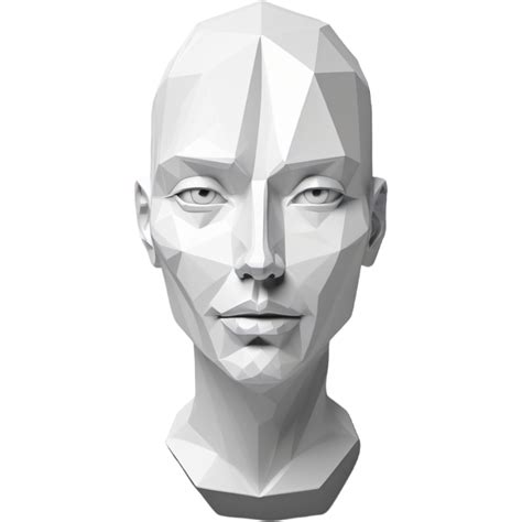 Abstract Polygonal Face Ai Generative 29572141 Png