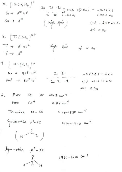 Solved Determine The D Electron Configuration And Calculate The CFSE Course Hero