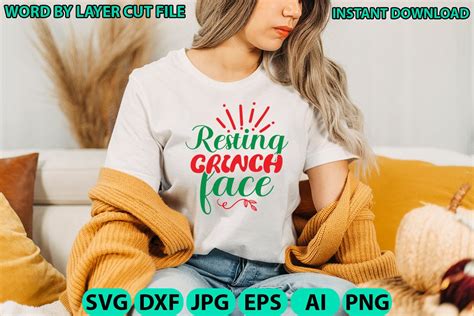 Resting Grinch Face Svg Graphic By Bestgraphic Creative Fabrica