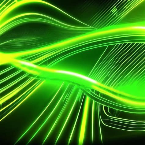 Premium Ai Image Glowing Lines In The Dark Computer Generated