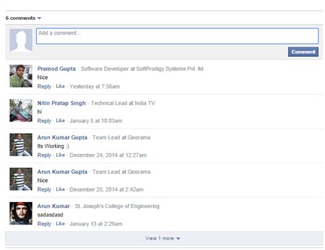 Facebook Comments Integration In Website Web Technology Experts Notes