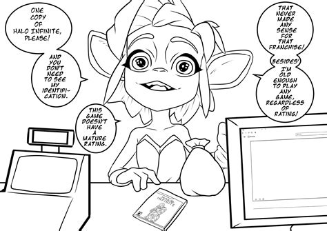 Elora Loves Halo By Joykill