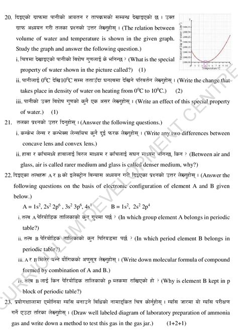 See Class 10 Science Model Question Solution 2080 Grid Iswori Education