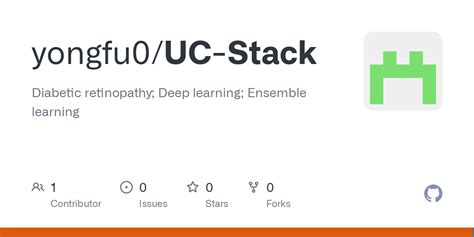 Github Yongfu0uc Stack Diabetic Retinopathy Deep Learning Ensemble Learning