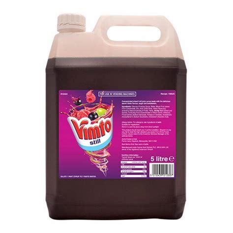 Vimto Drinks Syrup 5 Litre MannVend