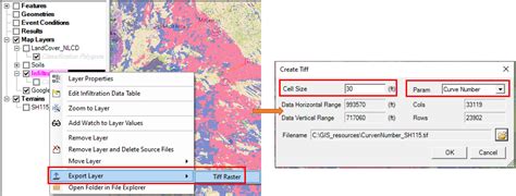 create a curve number raster file from infiltration layer in ras mapper