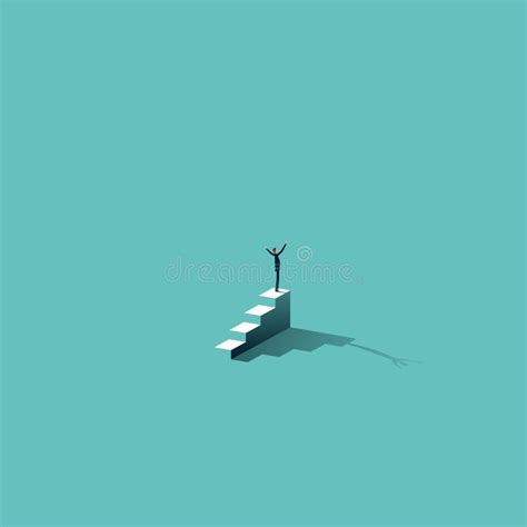 Business Winner Minimal Illustration Symbol Of Success Growth Victory And Achievement Vector
