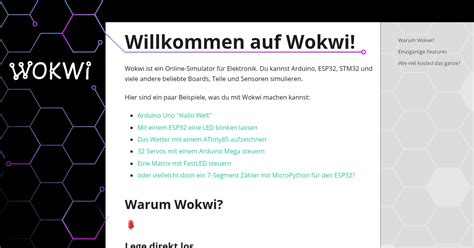 Willkommen Auf Wokwi Wokwi Docs