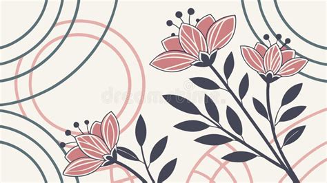 Stylized Floral Pattern Decorative Botanical Background For Art Projects Vector Design
