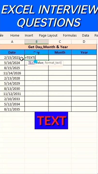 Ms Excel Interview Questionsms Excel Text Formula In Bangla Tutorial Excel Shorts