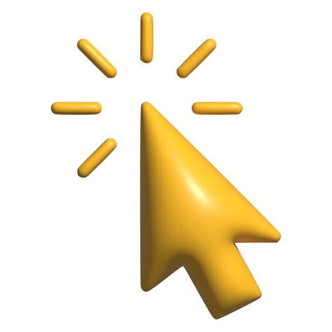 3d Icon Of Cursor Pointer 22584243 Png
