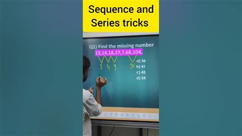 Series Trick Series Reasoning Reasoningtricks Reasoningquestions