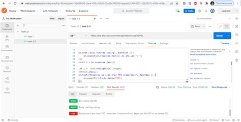 Need Help With Postman Tests 🙋 Help Postman Community