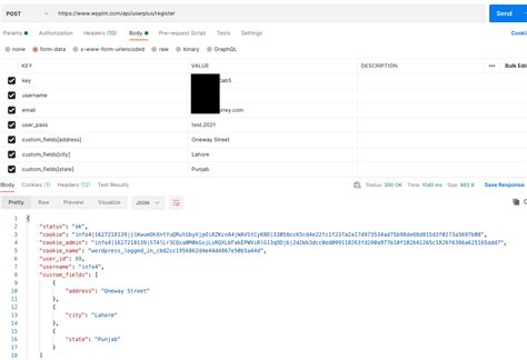 Register Endpoint Json Api User Plus Plugin Documentation