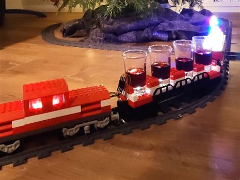 Classic Lego Train Set Gets An Esp32 Christmas Upgrade